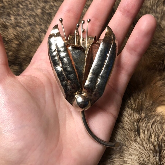 Jewelry | Vintage Sterling Silver 3d Flower Pin | Poshmark